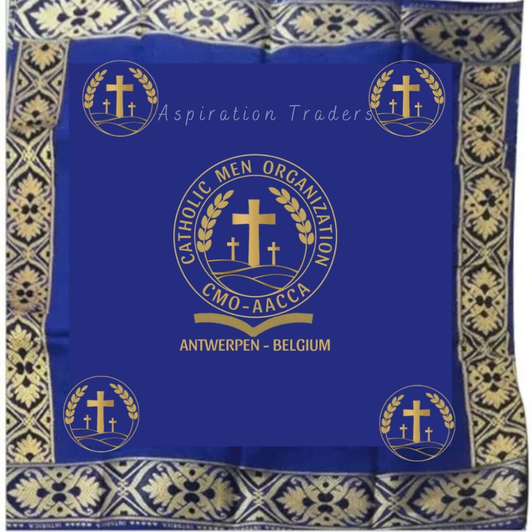 Navy Blue Intorica with Catholic Organization Logo Machine work - 1022 ...