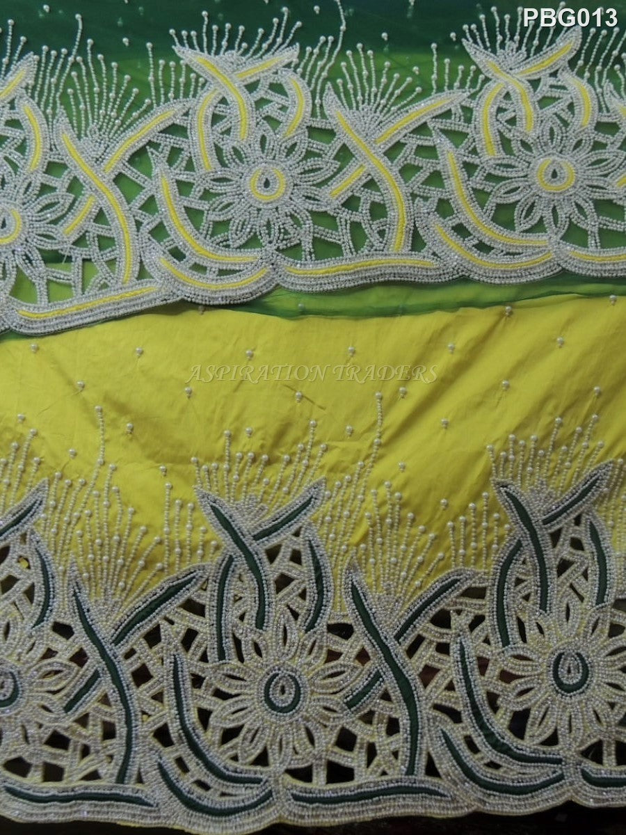 Beautiful Traditional Pearl Heavy Beaded George Wrapper For Igbo Bride ...